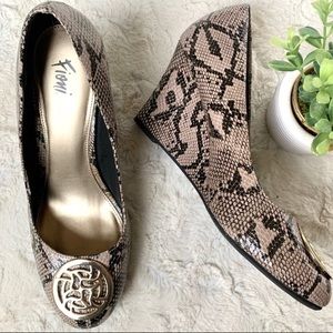 FIONI Clothing Shoes | Snakeskin Wedge Heel | Poshmark